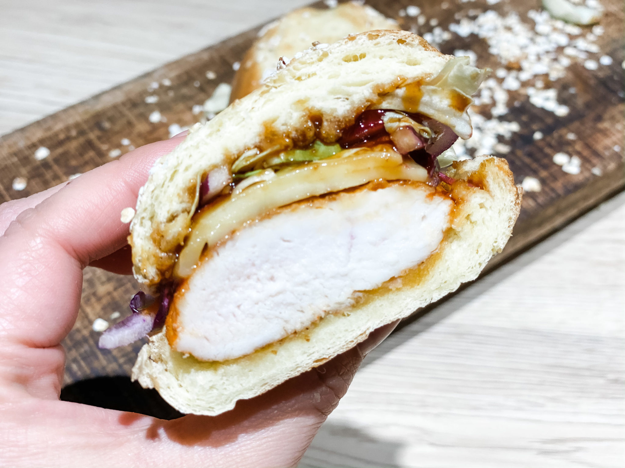 Burger poulet - laurafoodfamily.fr